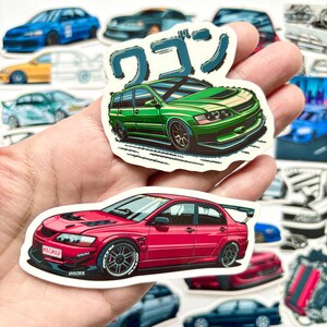 23pc JDM Rally Legend Lancer Evolution EVO 7 8 9 Vinyl Decal Stickers ...
