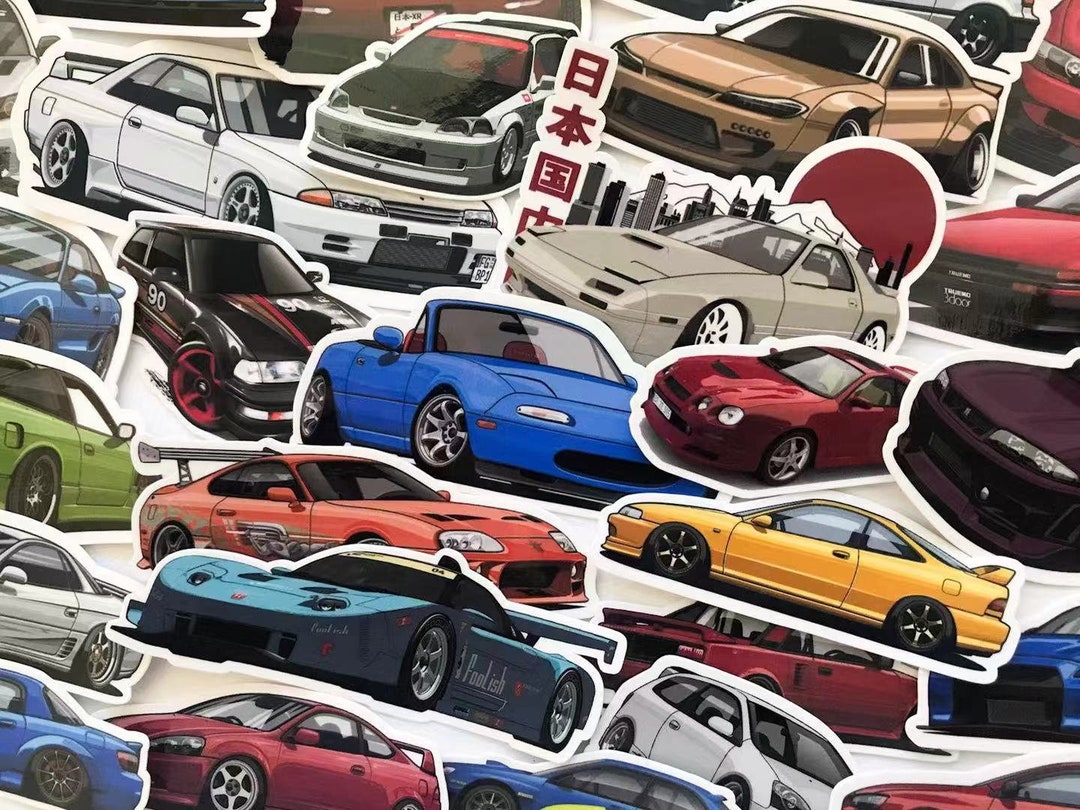30pc Classic Japanese JDM Legend Sports Cars Vinyl Stickers - Etsy