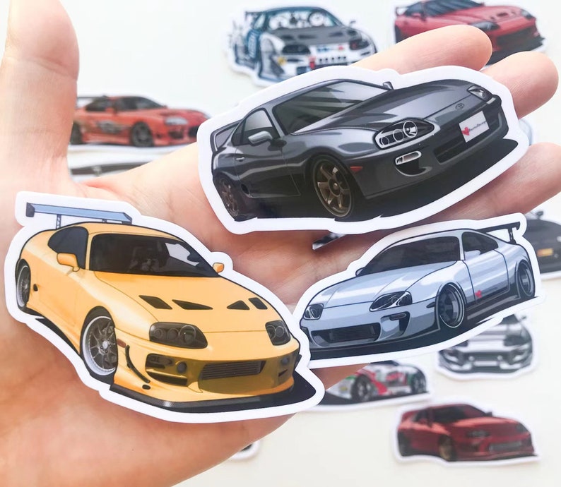 21pc Classic Japanese Supercar MK4 Supra JDM Vinyl Stickers - Etsy