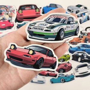 25pc Japanese Classic MX5 Miata Vinyl Stickers Classic Japanese JDM ...