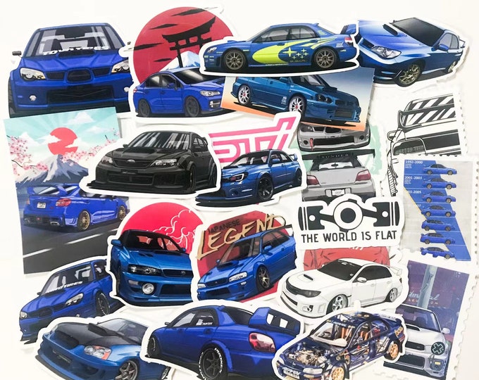 20pc JDM Rally Legend Lancer Evolution EVO 2 3 4 5 6 6.5 Vinyl Decal ...