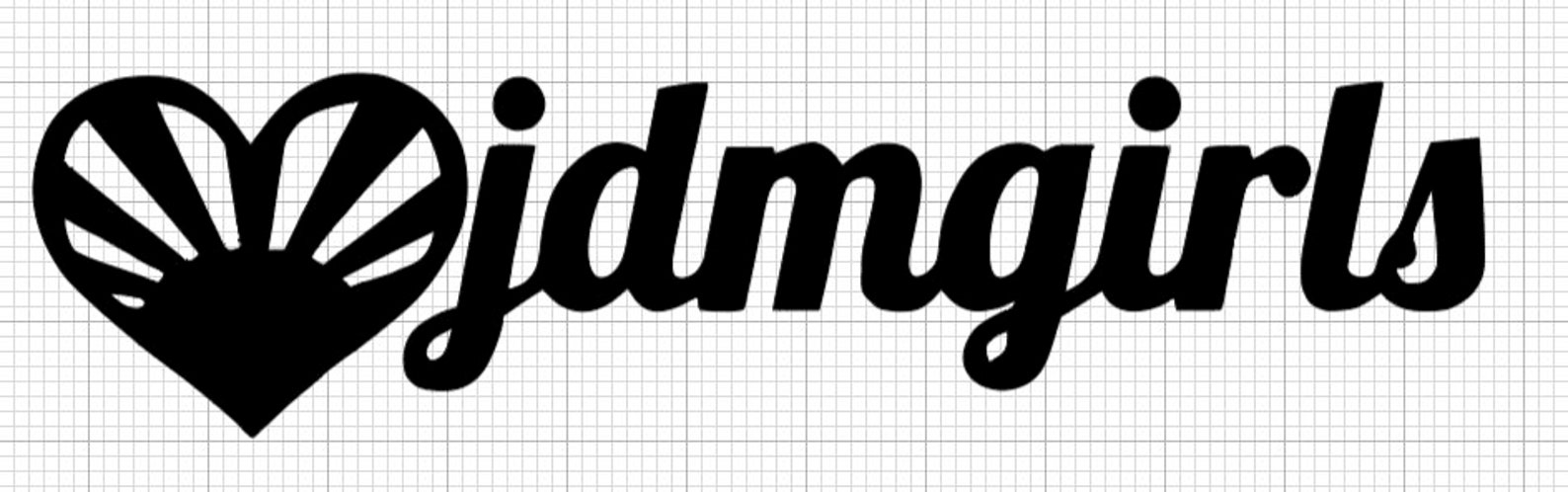 JDM Girls Sign Vinyl Decal for JDM Car Fans - Etsy