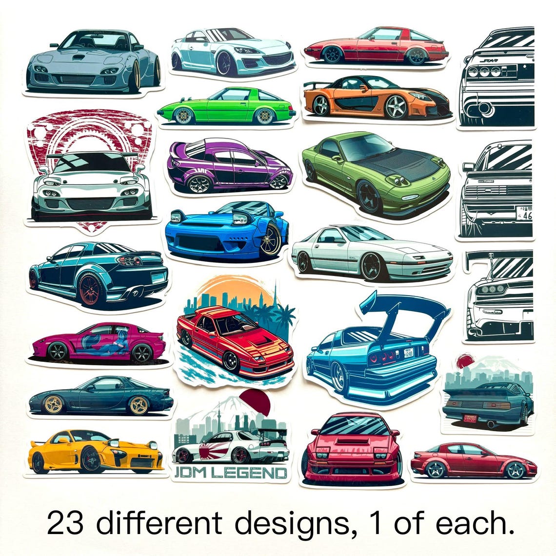 23 Pc Japanese Rotary Engine RX Cars RX7 RX8 Classic Japanese JDM ...