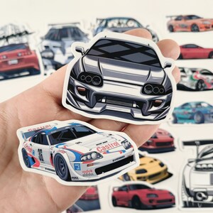 21pc Classic Japanese Supercar MK4 Supra JDM Vinyl Stickers JDM Drift ...