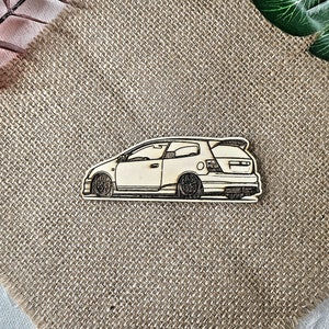 JDM Legend Civic EP3 Civic Type R Vtec Wood Fridge Magnet of Honda ...