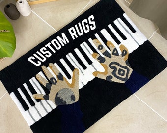 Chrome Hearts Rug 100% Hand Tufted Rug Custom Rug for - Etsy UK