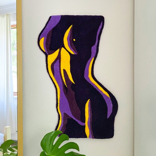 Thermal Body Woman Tufted Rug / Fluffy & Decorative Handmade - Etsy