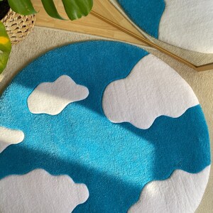 Sky Tufted Rug / 100% Handmade Soft & Fluffy / Custom Tuft Rug - Etsy