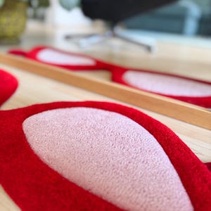 Cat Eye Glasses Tufted Rug / Handmade Rug, Fluffy Funny Rug - Etsy