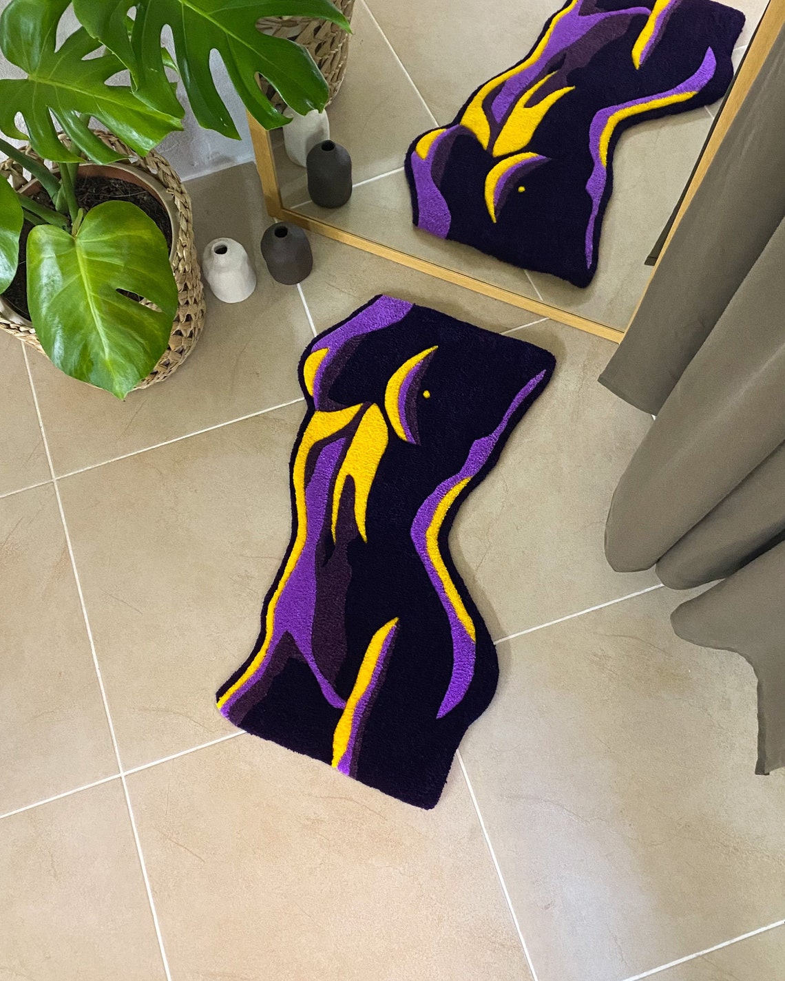 Thermal Body Woman Tufted Rug / Fluffy & Decorative Handmade - Etsy