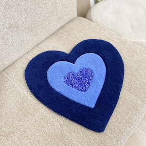 Tufted Heart Rug / Custom Tuft Rug, Fluffy & Soft, Personalized Rug ...