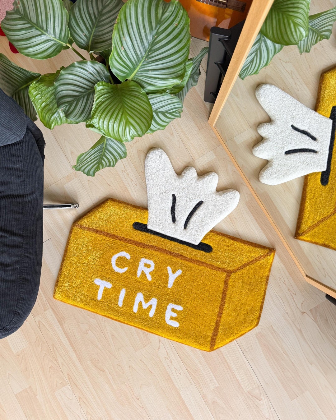 Cry Time Hand Tufted Rug / Handmade Fluffy Rug, Custom Tufting Rug - Etsy