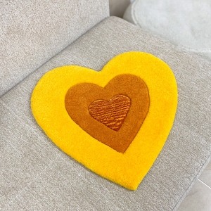 Tufted Heart Rug / Custom Tuft Rug, Fluffy & Soft, Personalized Rug ...