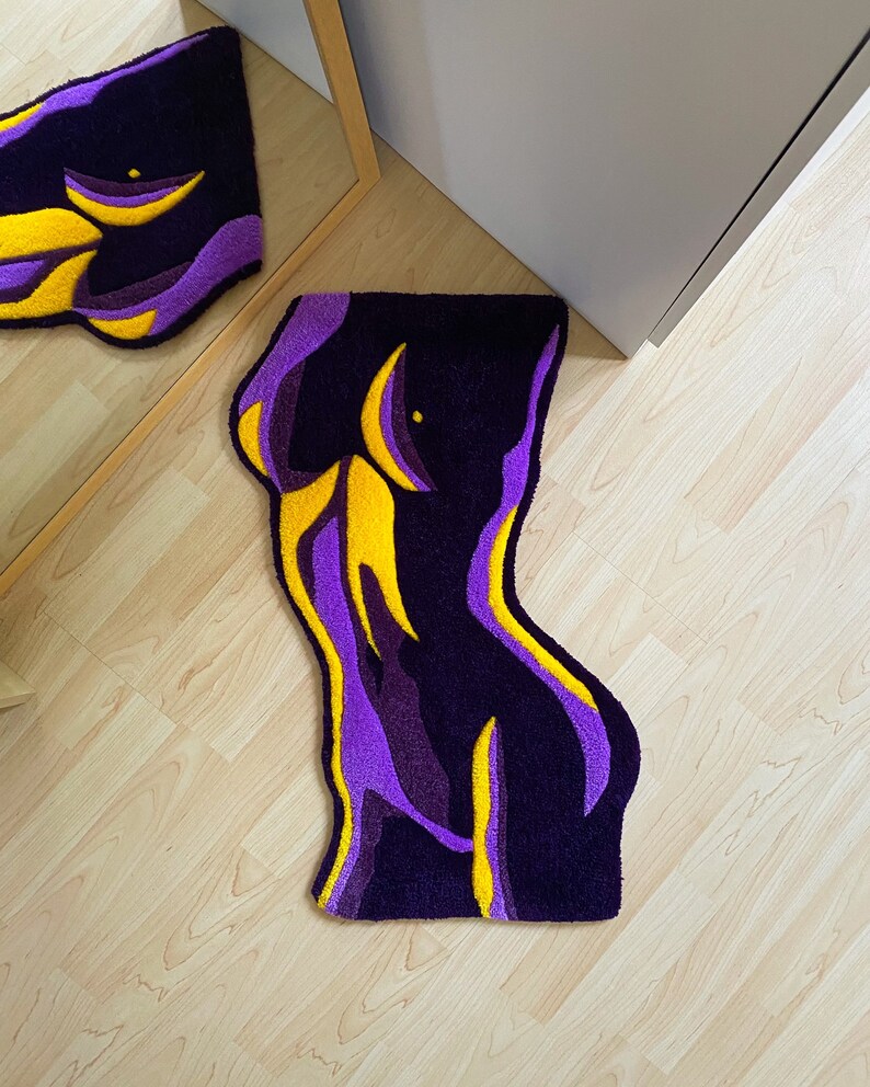 Thermal Body Woman Tufted Rug / Fluffy & Decorative Handmade - Etsy