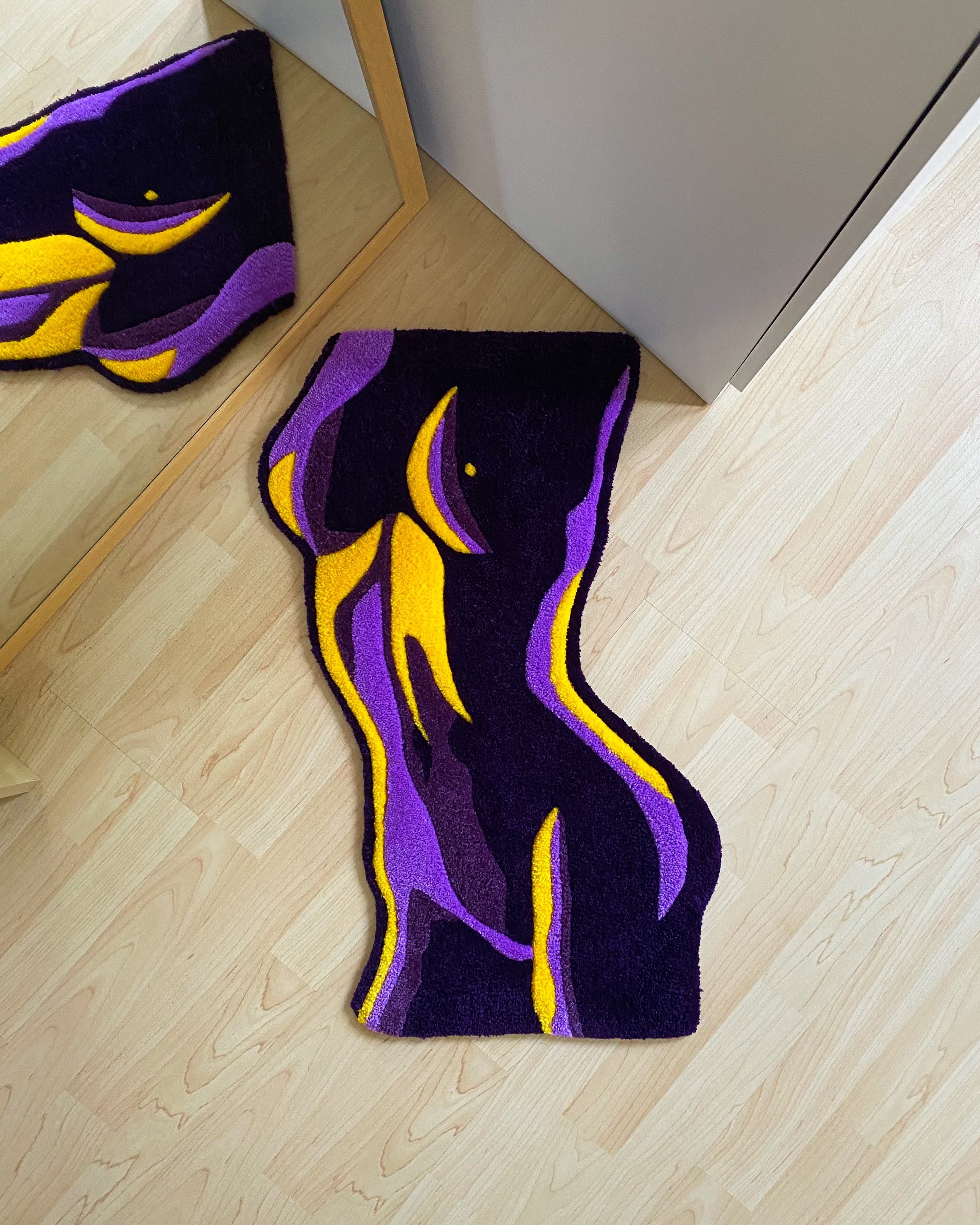 Thermal Body Woman Tufted Rug / Fluffy & Decorative Handmade - Etsy