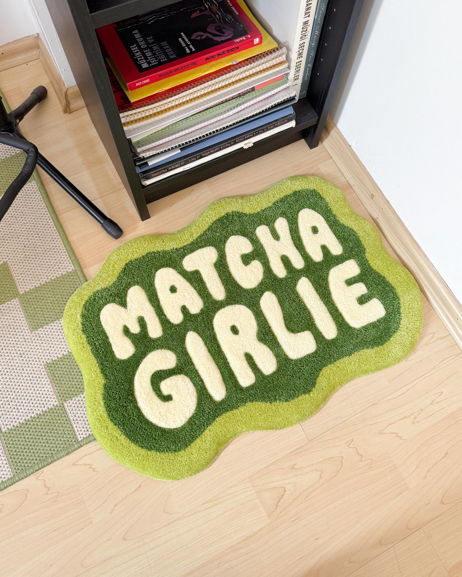 Matcha Girlie Rug, Custom Tufted Rug, Housewarming Gifts, Green Tufted ...