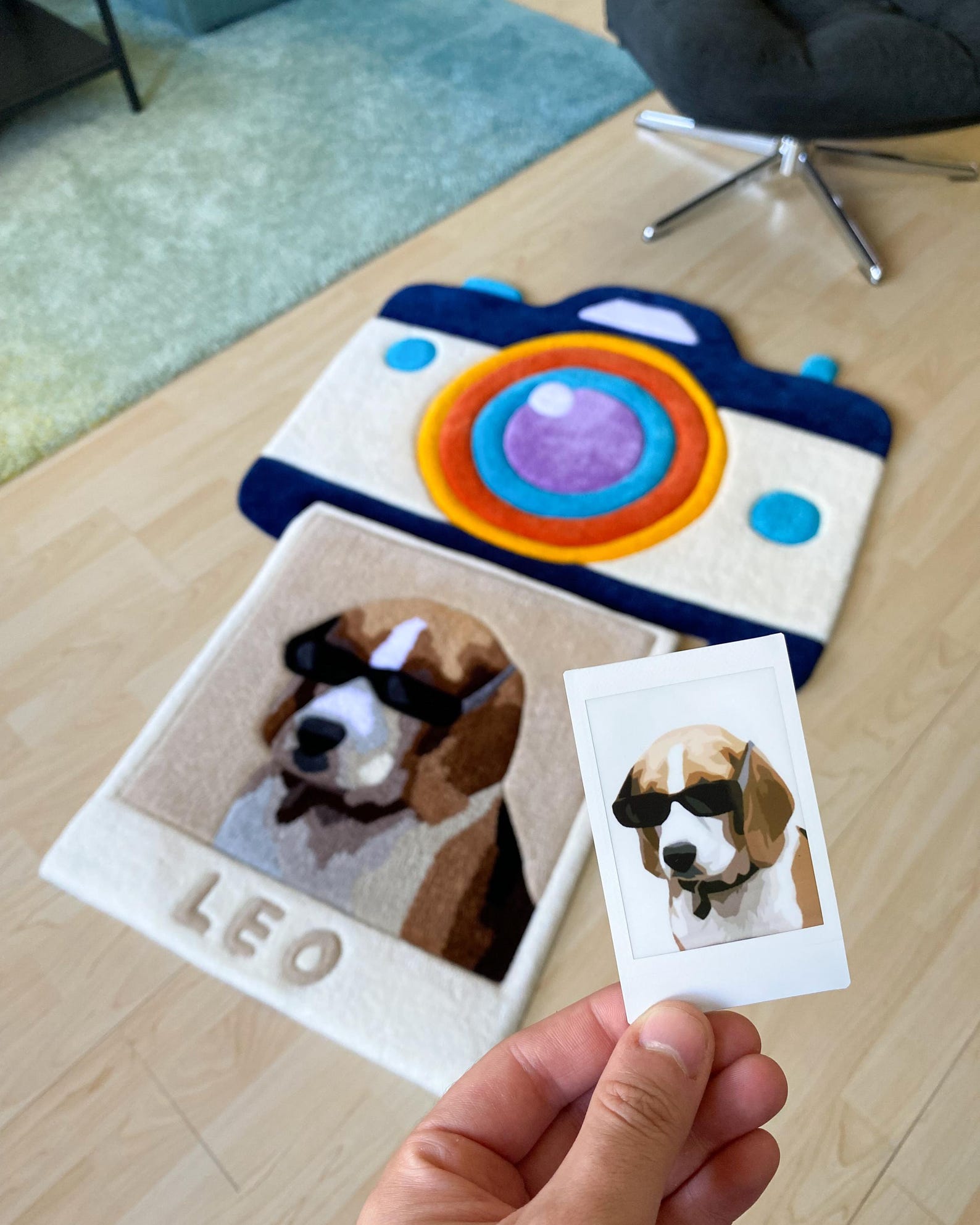 Custom Snapshot Hand Tufted Rug, Personalized Pet Rug, Customized Gift ...