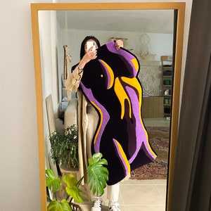 Thermal Body Woman Tufted Rug / Fluffy & Decorative, Handmade Tuft Rug ...