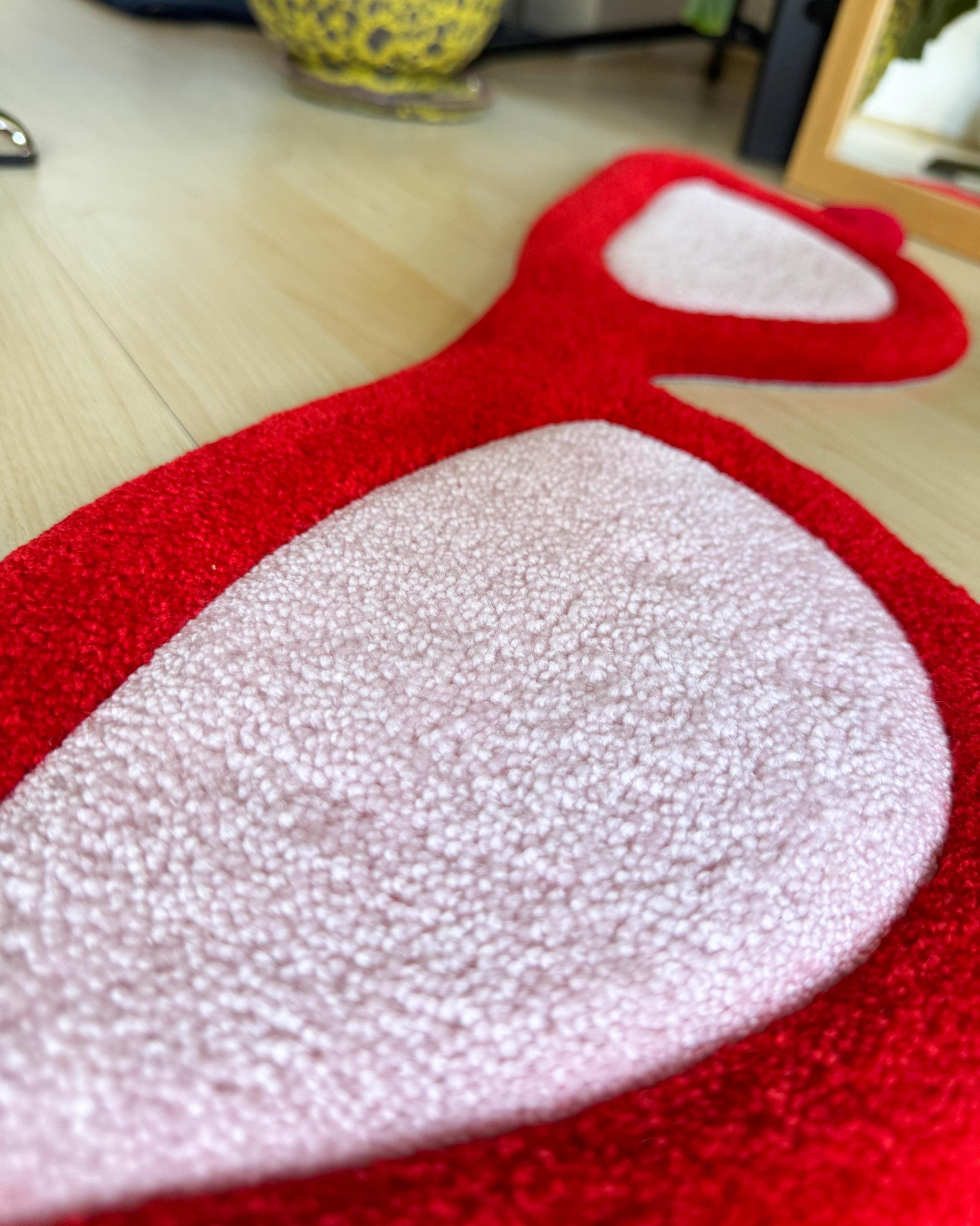 Cat Eye Glasses Tufted Rug / Handmade Rug, Fluffy Funny Rug - Etsy