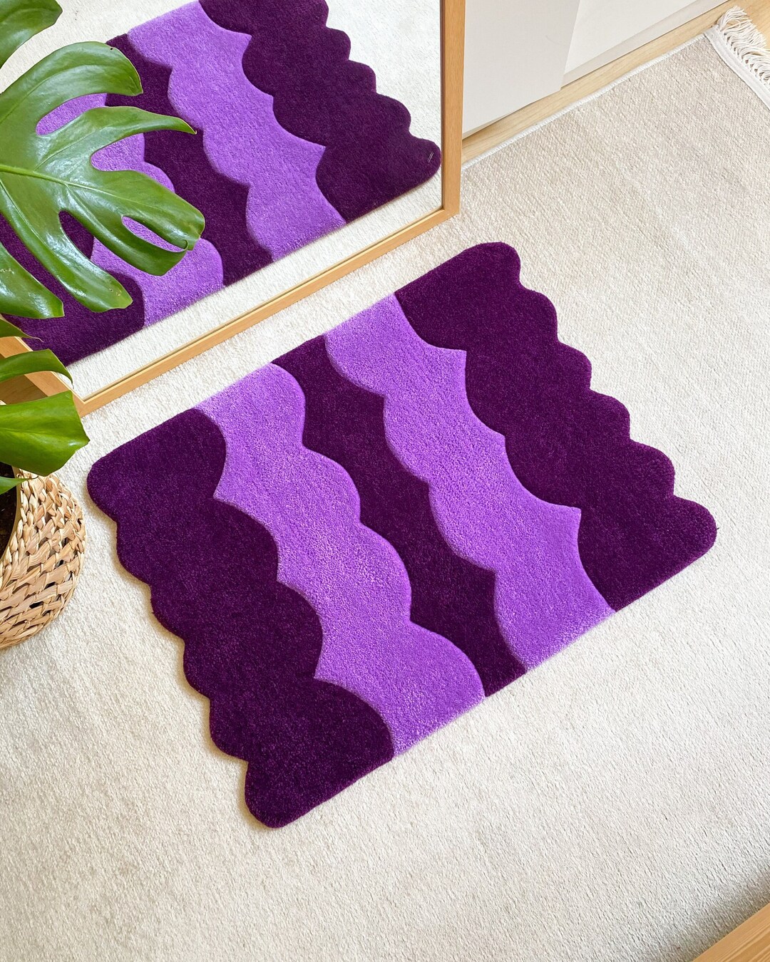 Hand Tufted Fluffy Rug / Custom Rug, Soft & Aesthetic, Handmade Rug ...