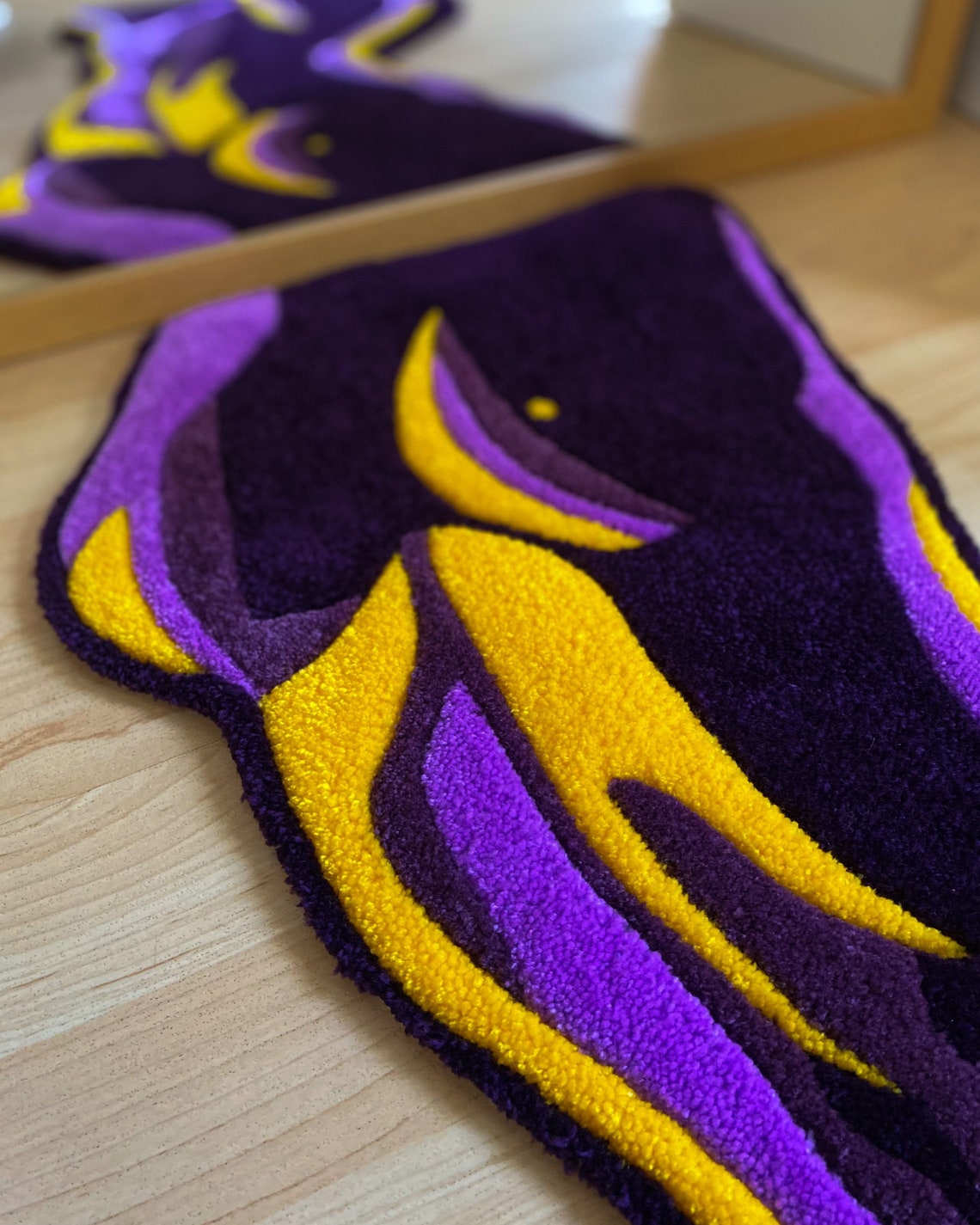 Thermal Body Woman Tufted Rug / Fluffy & Decorative Handmade - Etsy