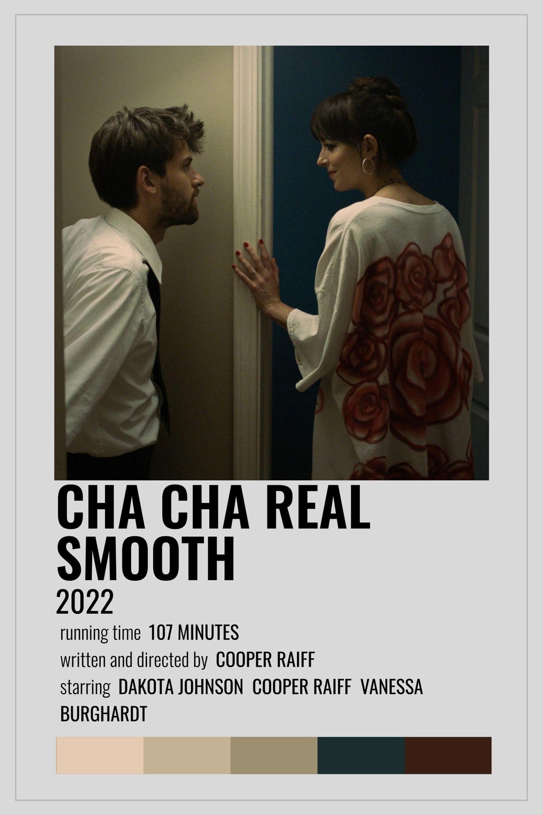 Cha Cha Real Smooth Cooper Raiff Polaroid Movie Poster Minimalist Movie ...