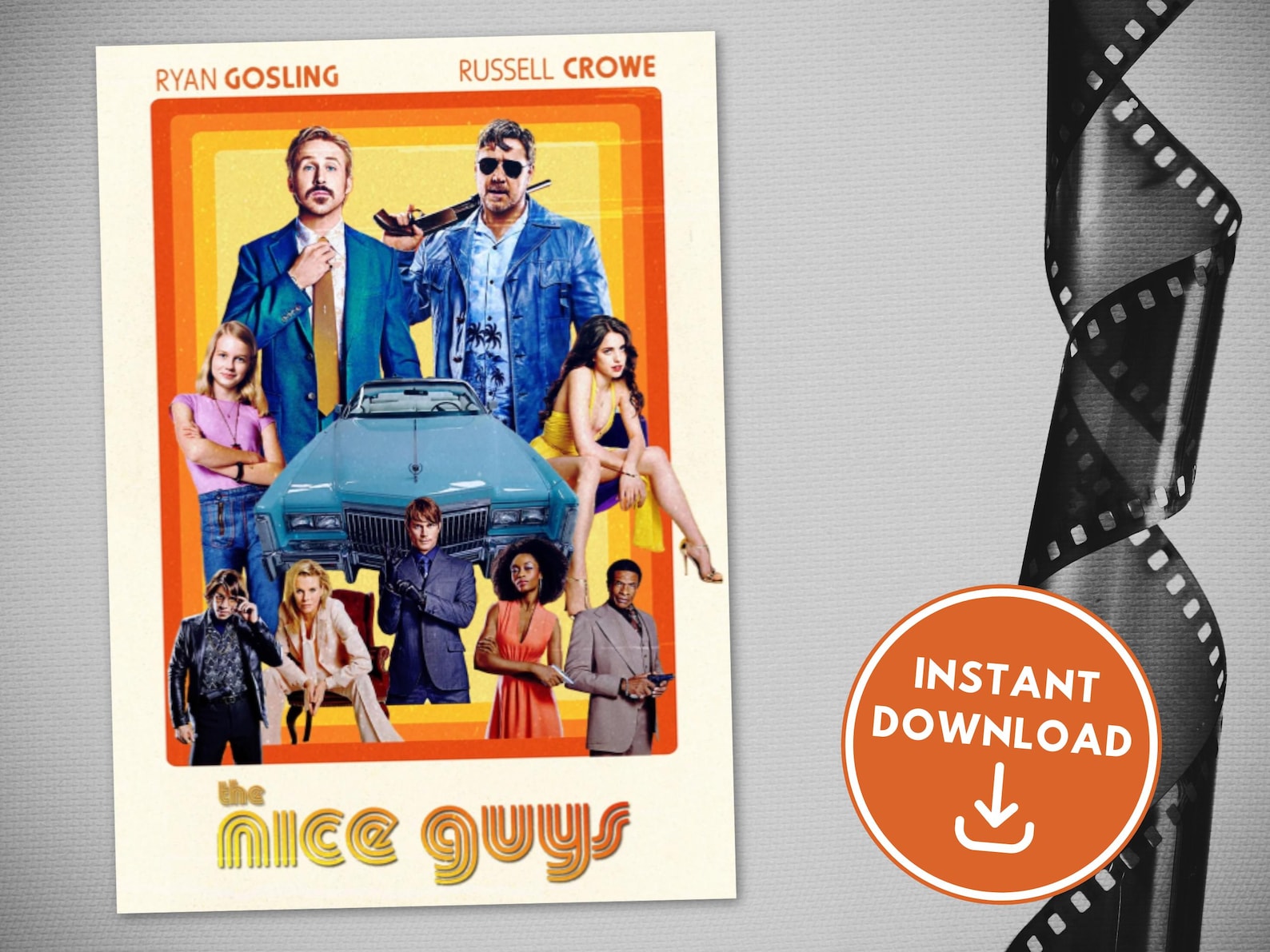 The Nice Guys | Shane Black | Ryan Gosling | Russell Crowe | Custom ...