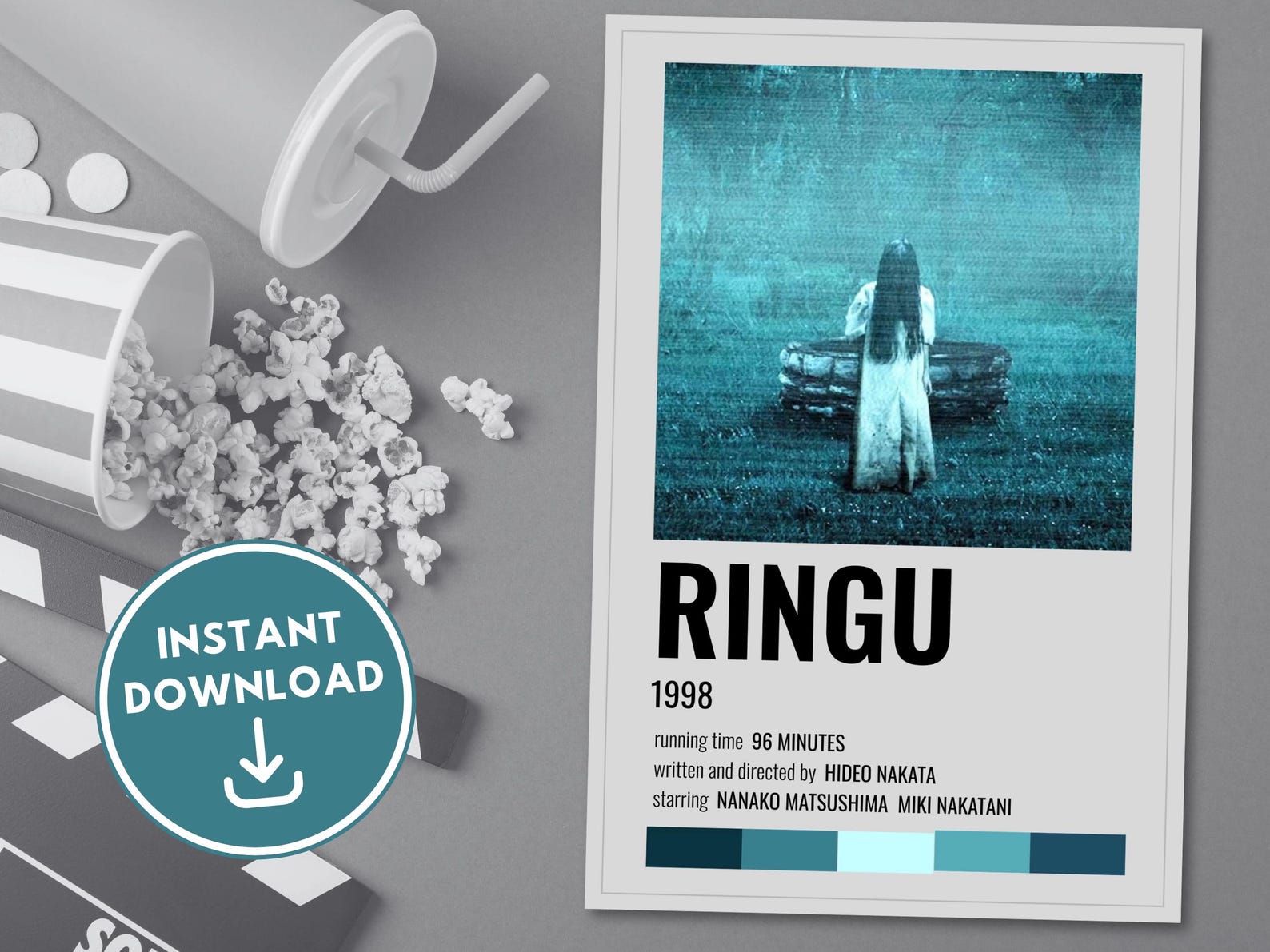 Ringu | Hideo Nakata | Polaroid Movie Poster | Minimalist Movie Poster ...