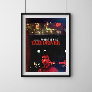 Taxi Driver | Martin Scorsese | Robert De Niro | Custom Movie Poster ...