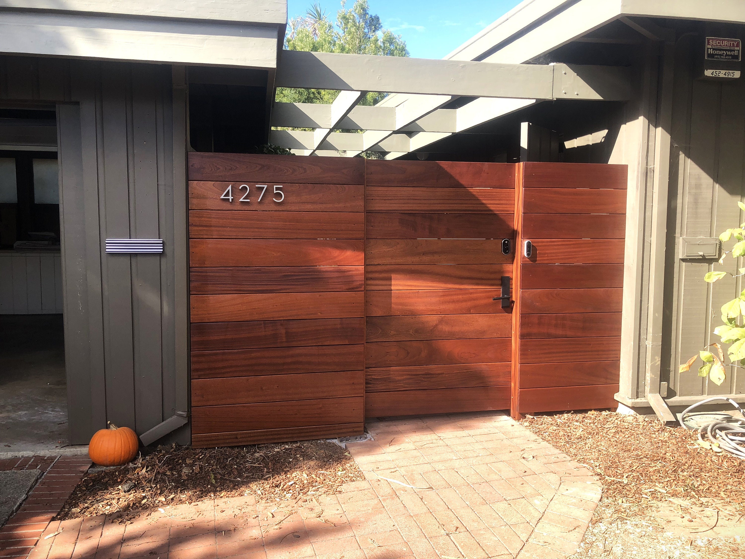 Custom Modern Hardwood Entryway Gate - Etsy