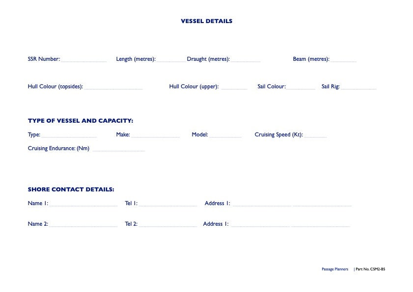 Sailing/cruising Log Book in .PDF Format - Download Our Colour Files ...