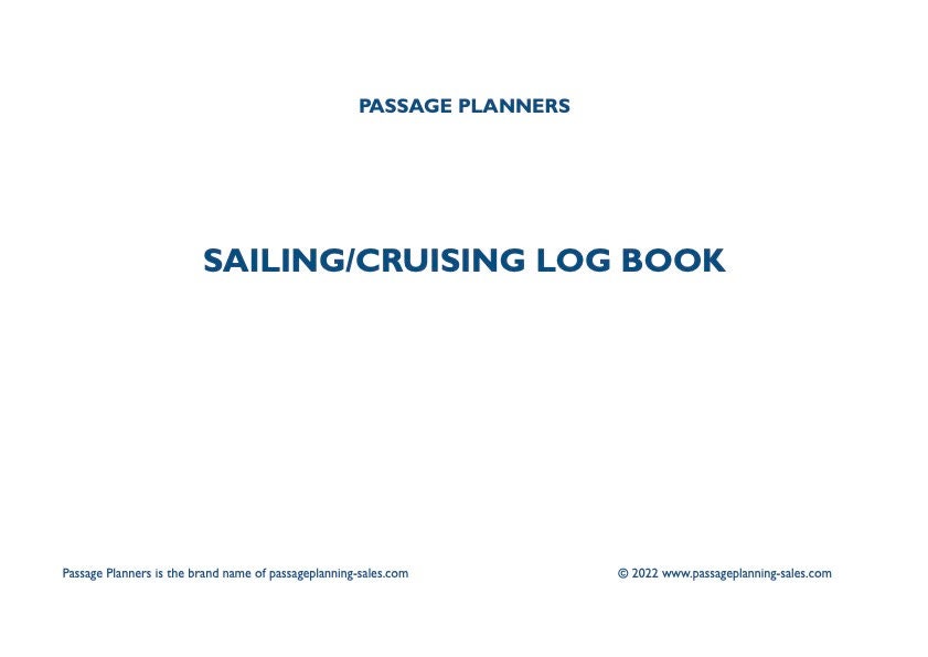 Sailing/cruising Log Book in .PDF Format - Download Our Colour Files ...