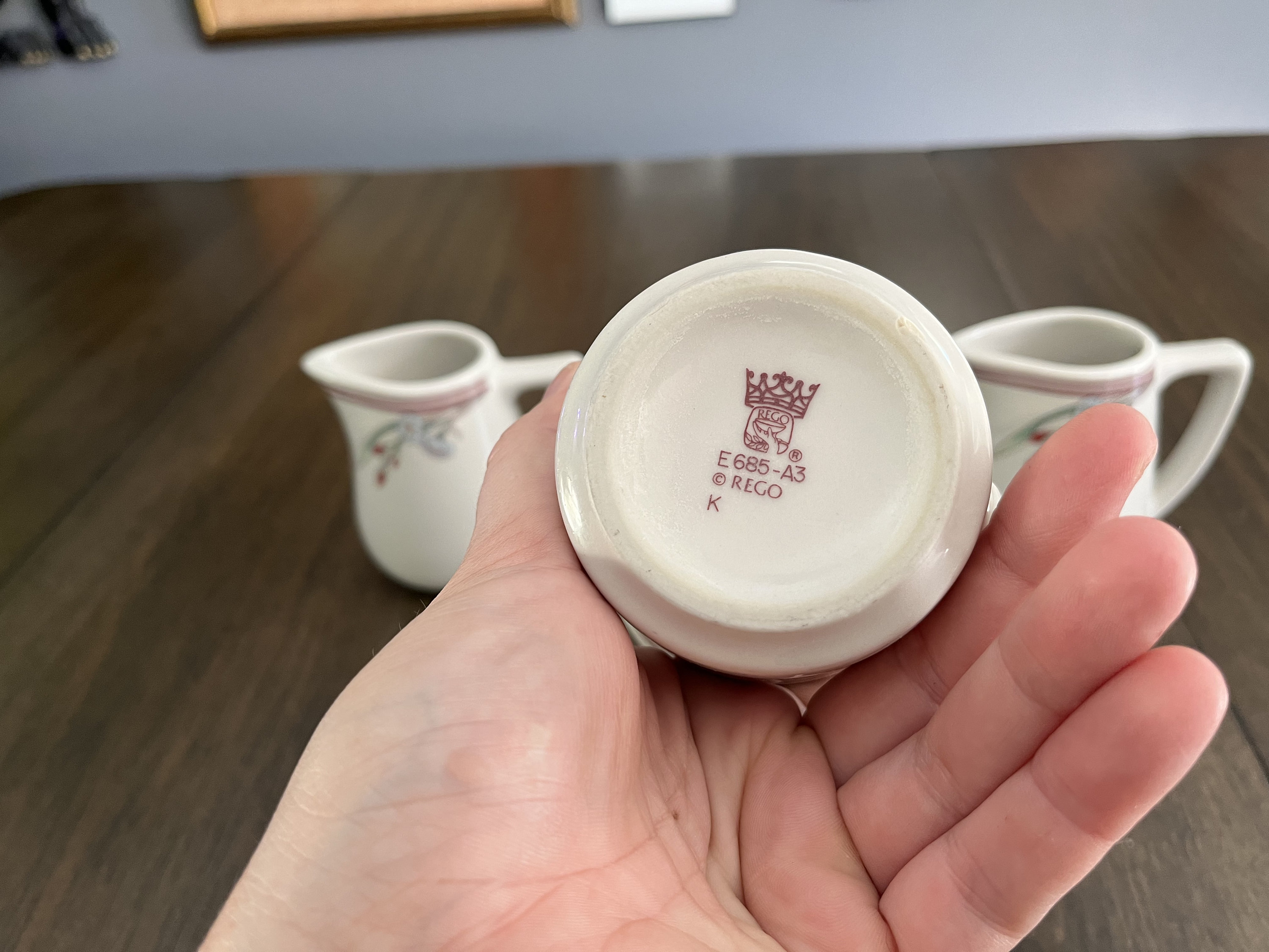 Vintage Rego China, Restaurant Ware, Set of 3, 1 Cup and 2 Cream ...