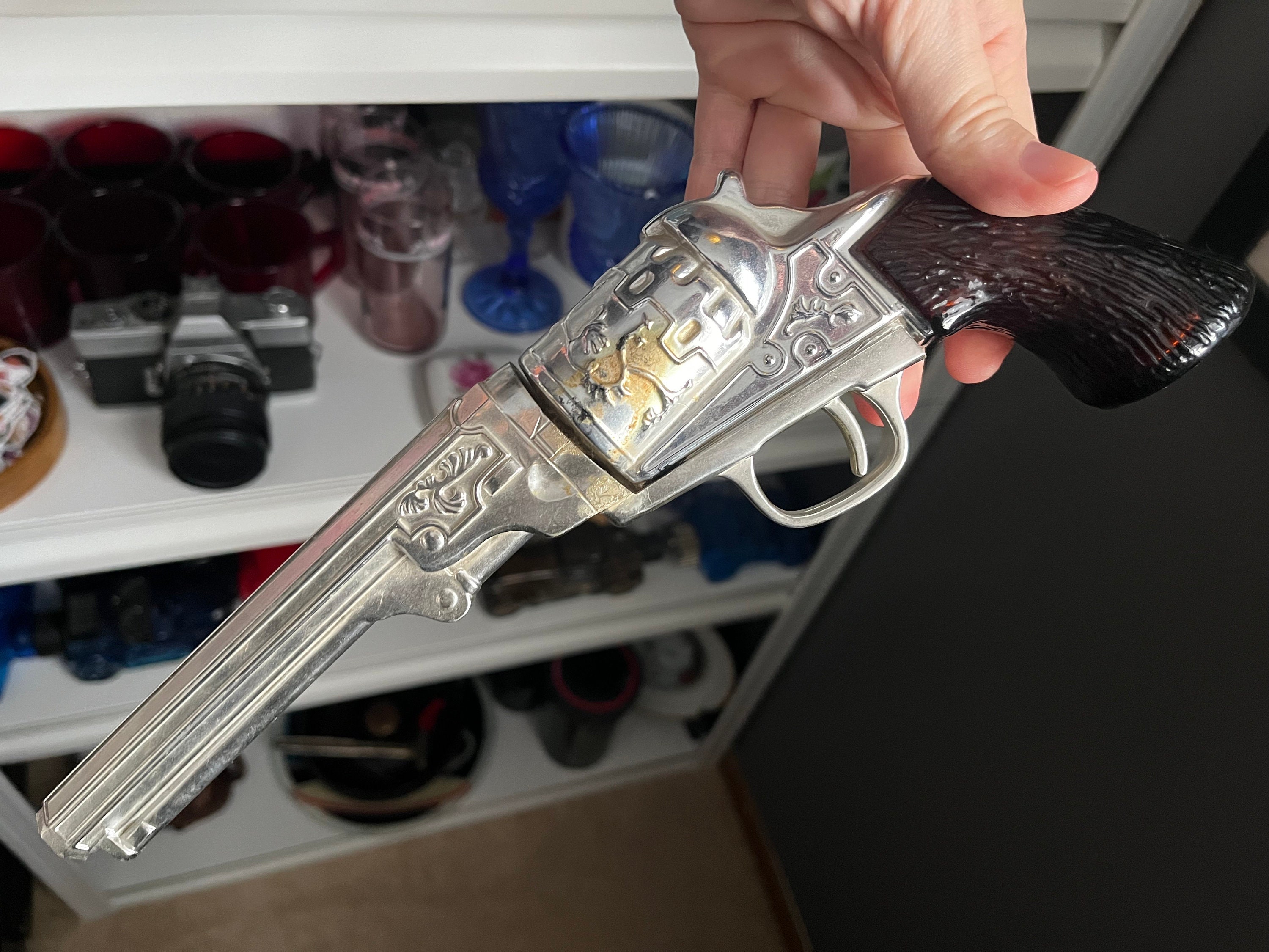 Vintage Set of Two Cologne Bottles, Colt Revolver, Wild Country ...