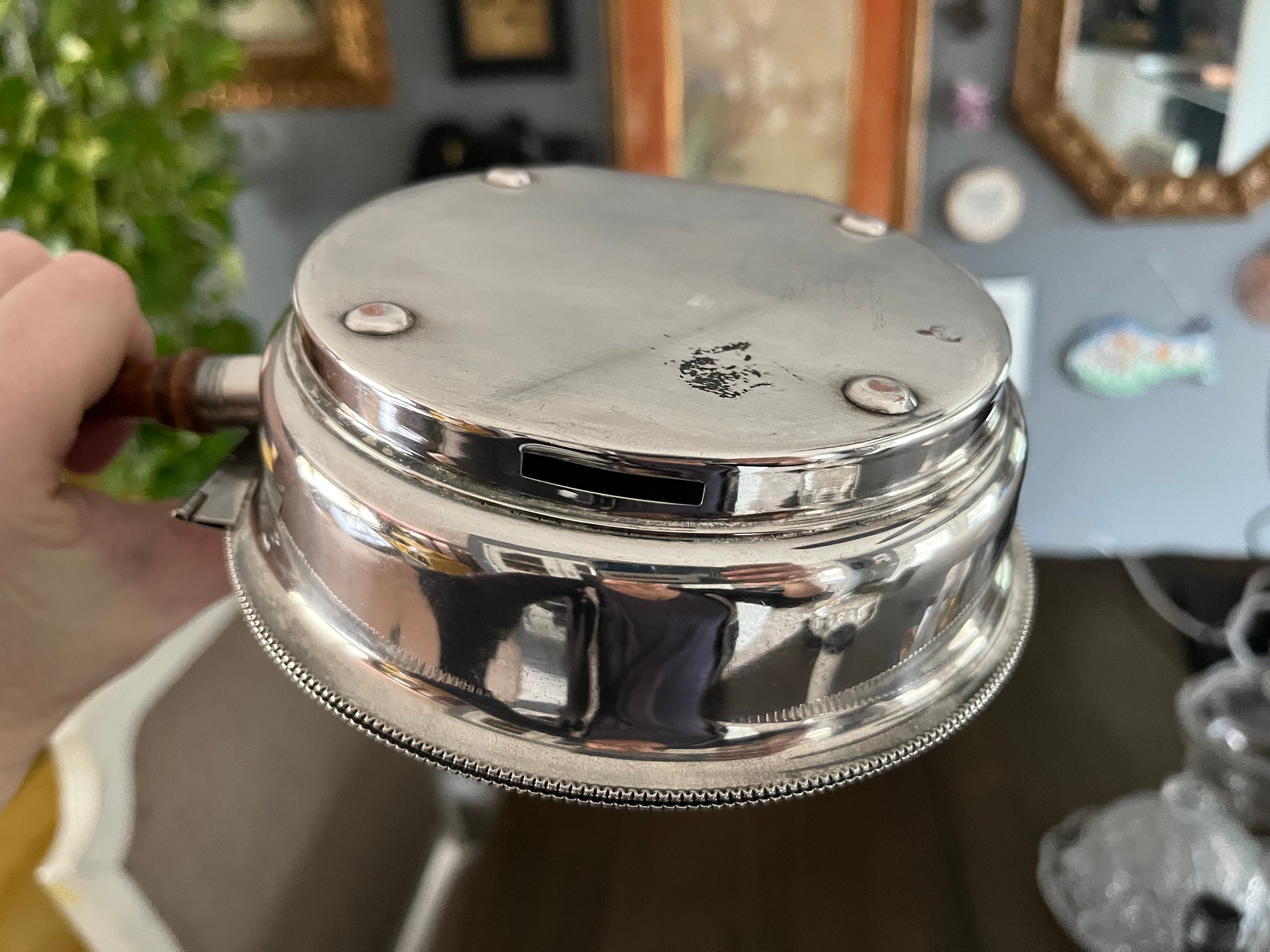 Silver Plate Silent Butler Table Crumber With Area for Hidden - Etsy