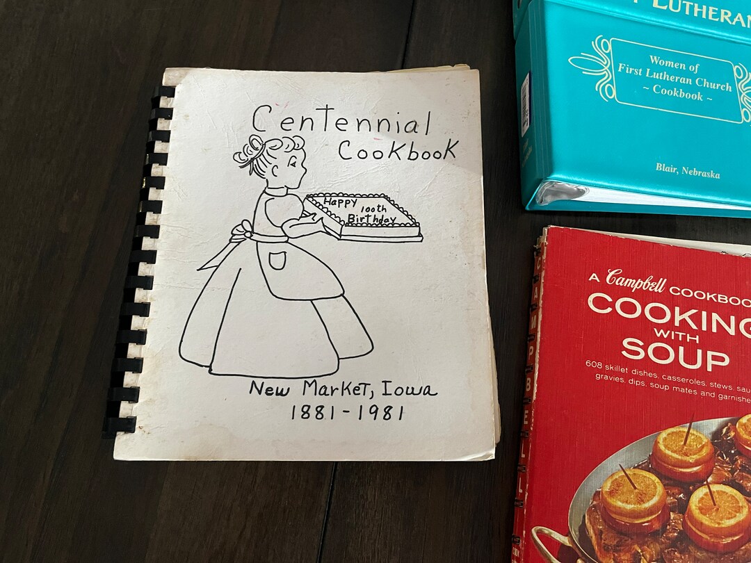 Set of 6 Cookbooks, Gift Set Cookbooks, Vintage Recipes, Church ...