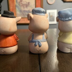 Vintage Three Little Pigs Ceramic Pigs - Etsy
