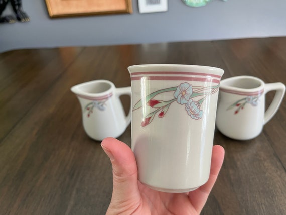 Vintage Rego China Restaurant Ware Set of 3 1 Cup and 2 - Etsy