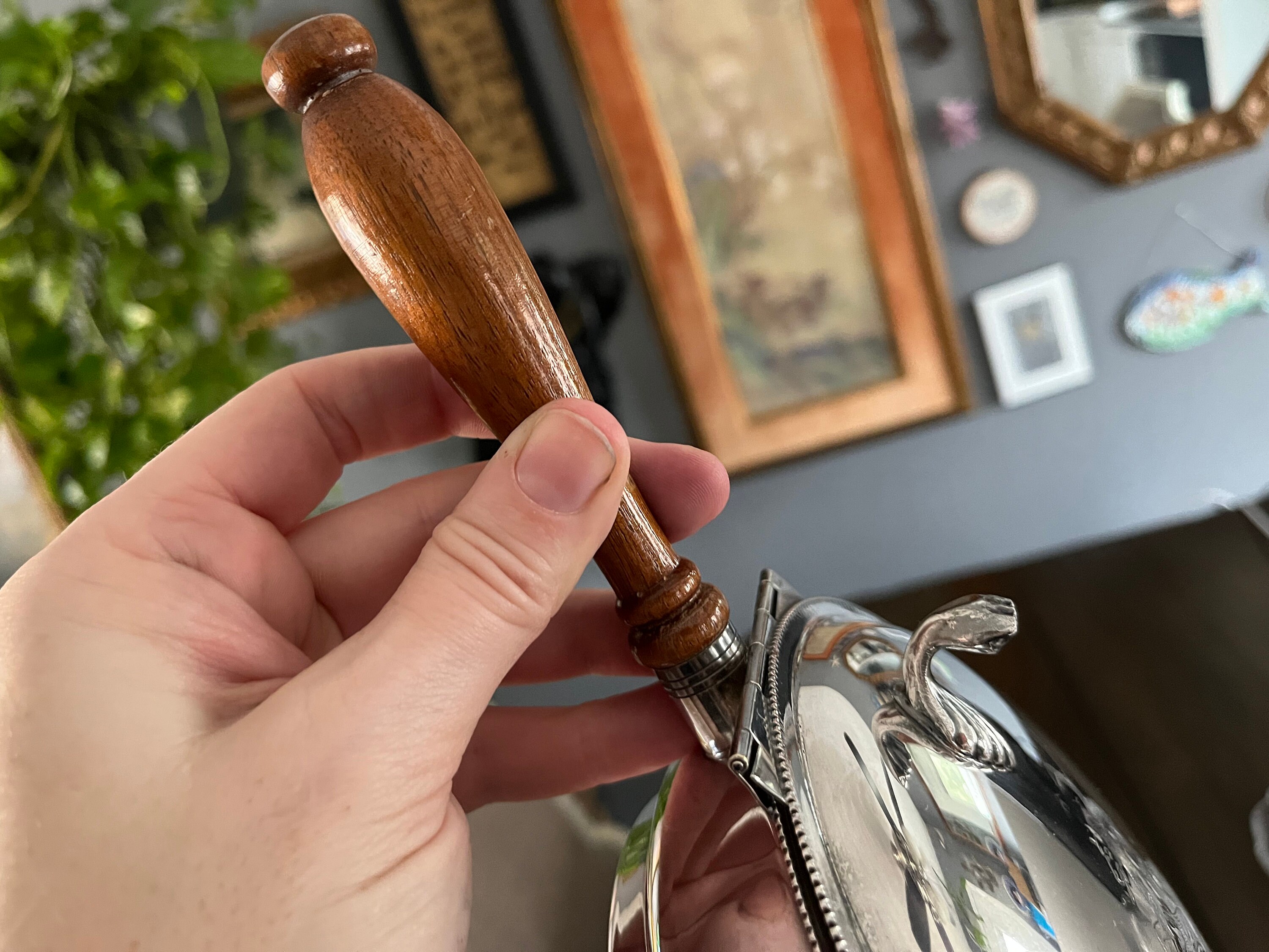 Silver Plate Silent Butler Table Crumber With Area for Hidden - Etsy