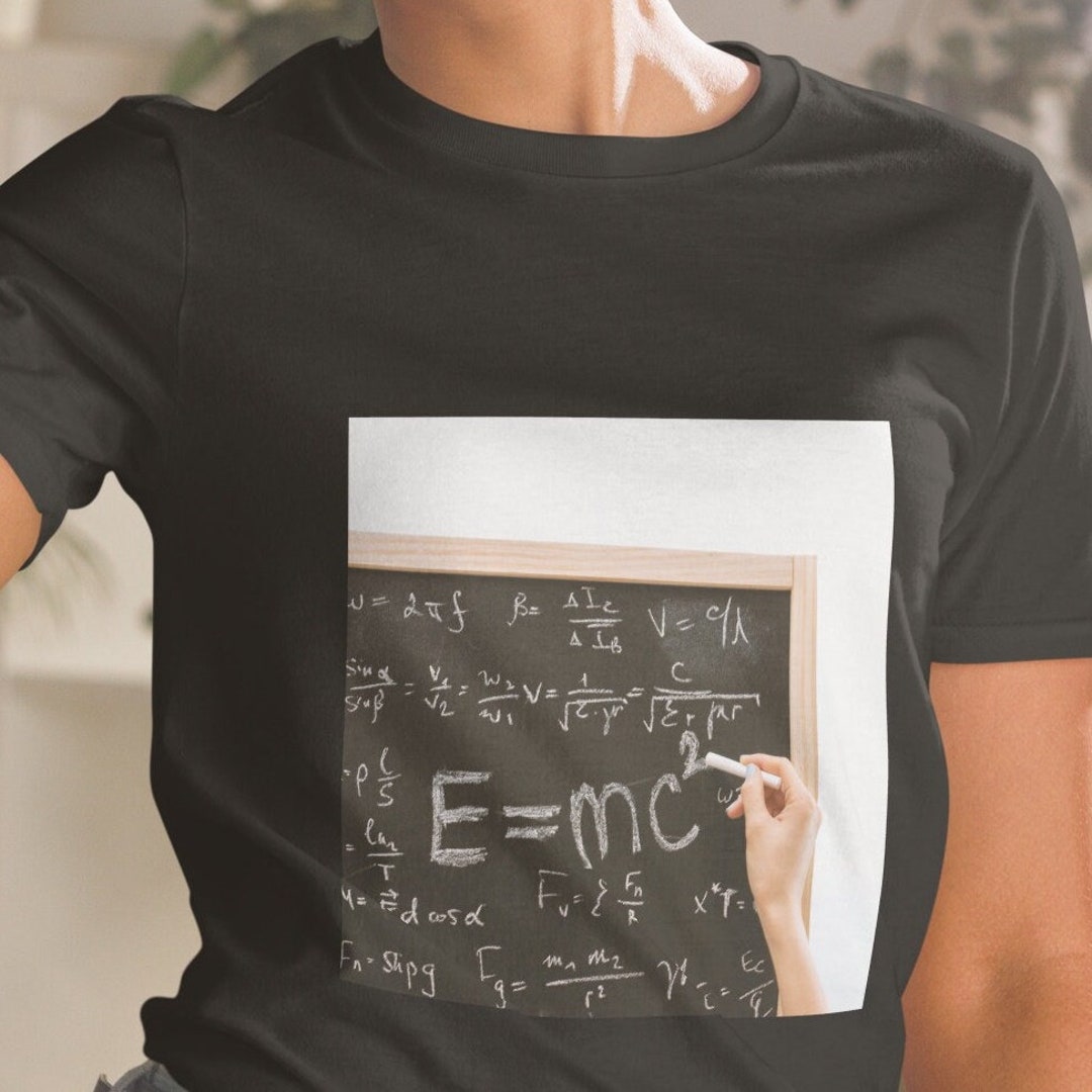 The Ultimate Physics Tee: Showcasing E=MC - Short-sleeve Unisex T-shirt ...