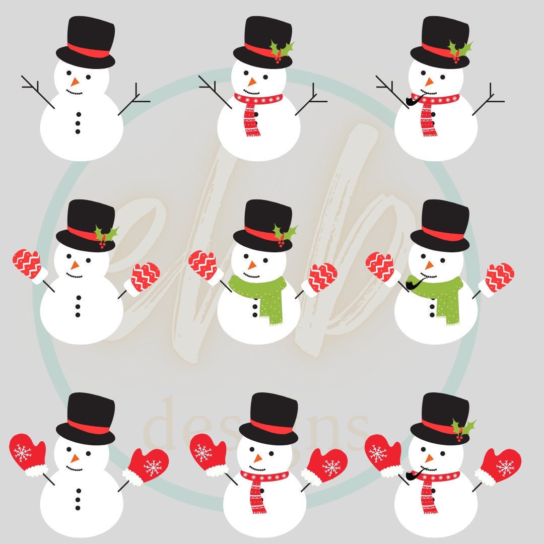 Snowman SVG - Etsy