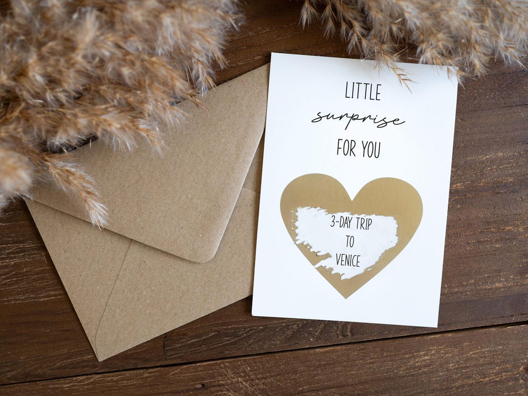 Scratch Card "little Surprise for You" Personalized Surprise Birthday ...