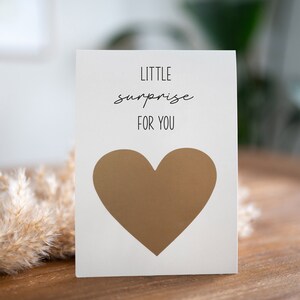 Scratch Card "little Surprise for You" Personalized Surprise Birthday ...