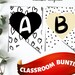Custom Bulletin Board Lettering Bunting Banner | Elementary Classroom ...