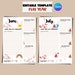 Classroom Newsletter Template Editable Monthly Newsletter Template ...