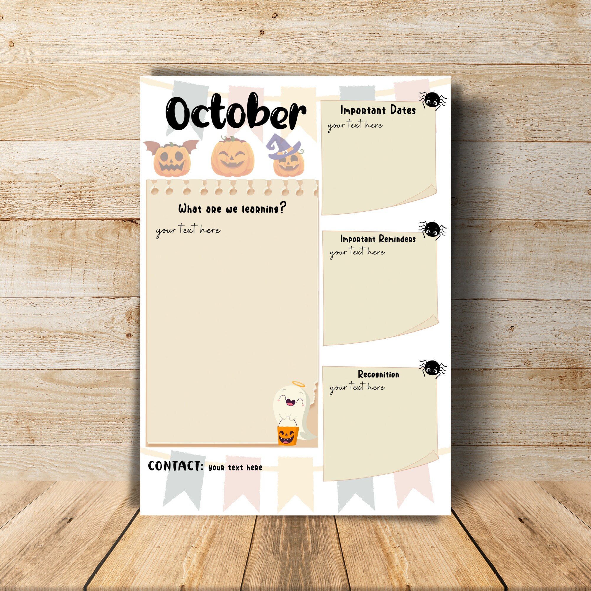 November Classroom Newsletter Template | Editable Monthly Newsletter ...