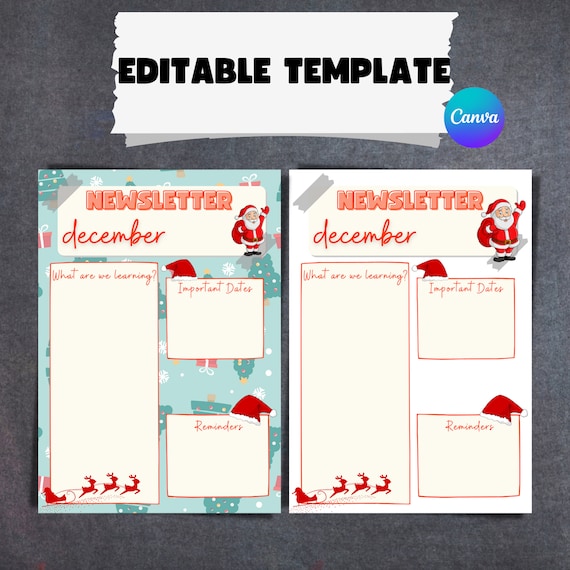 December Newsletter Template