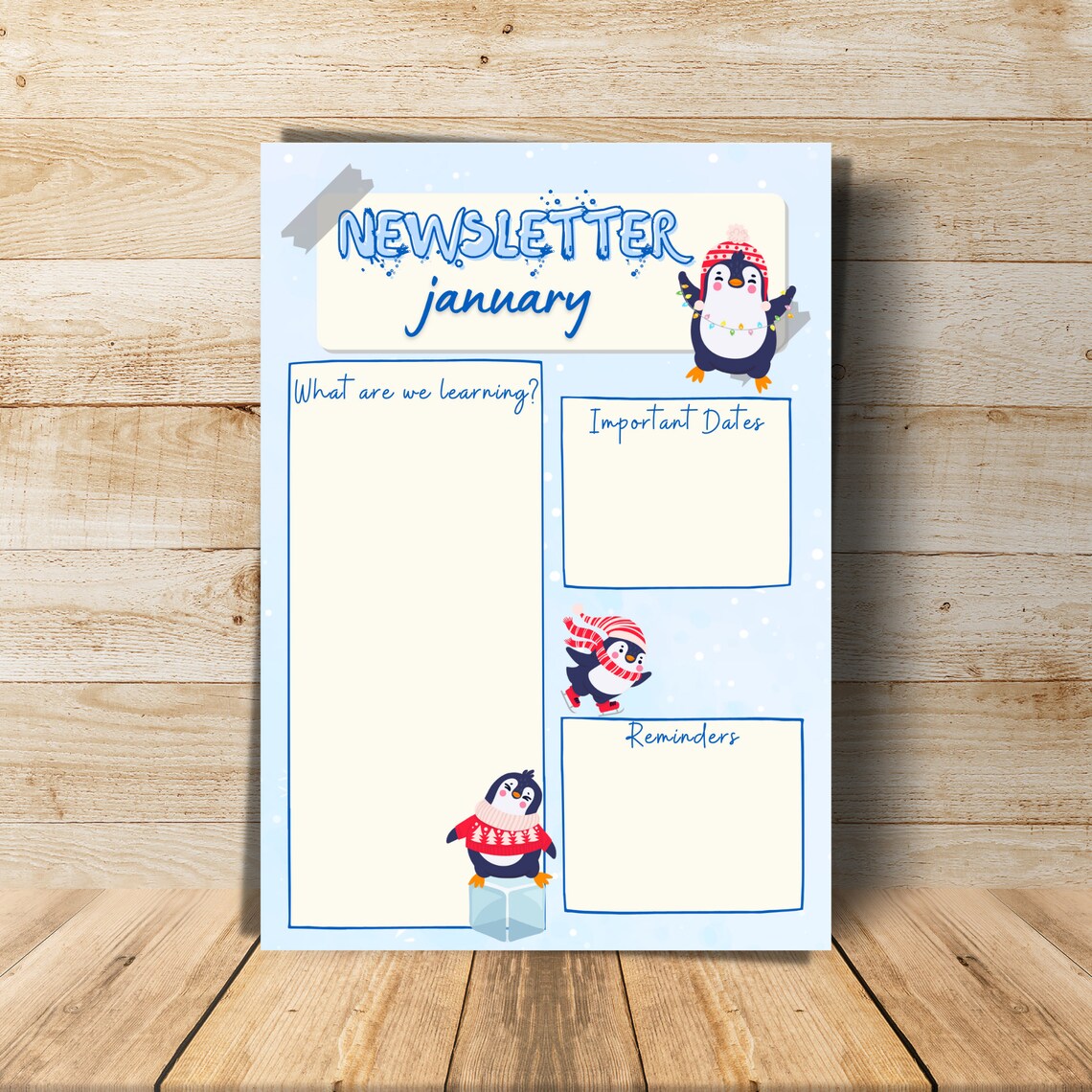 Editable Teacher Newsletter Template Printable February Monthly ...