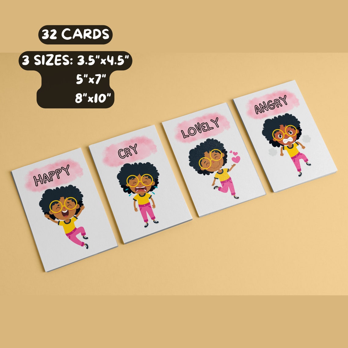 Emotions Chart Calming Corner Emotions Flashcards Montessori Classroom ...