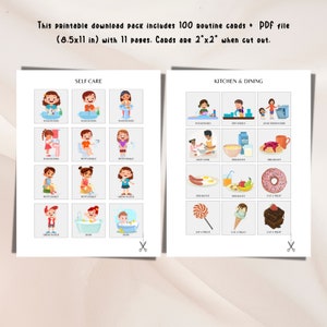 Editable Daily Routine Cards | Visual Schedule Cards Kids | Kids Daily ...